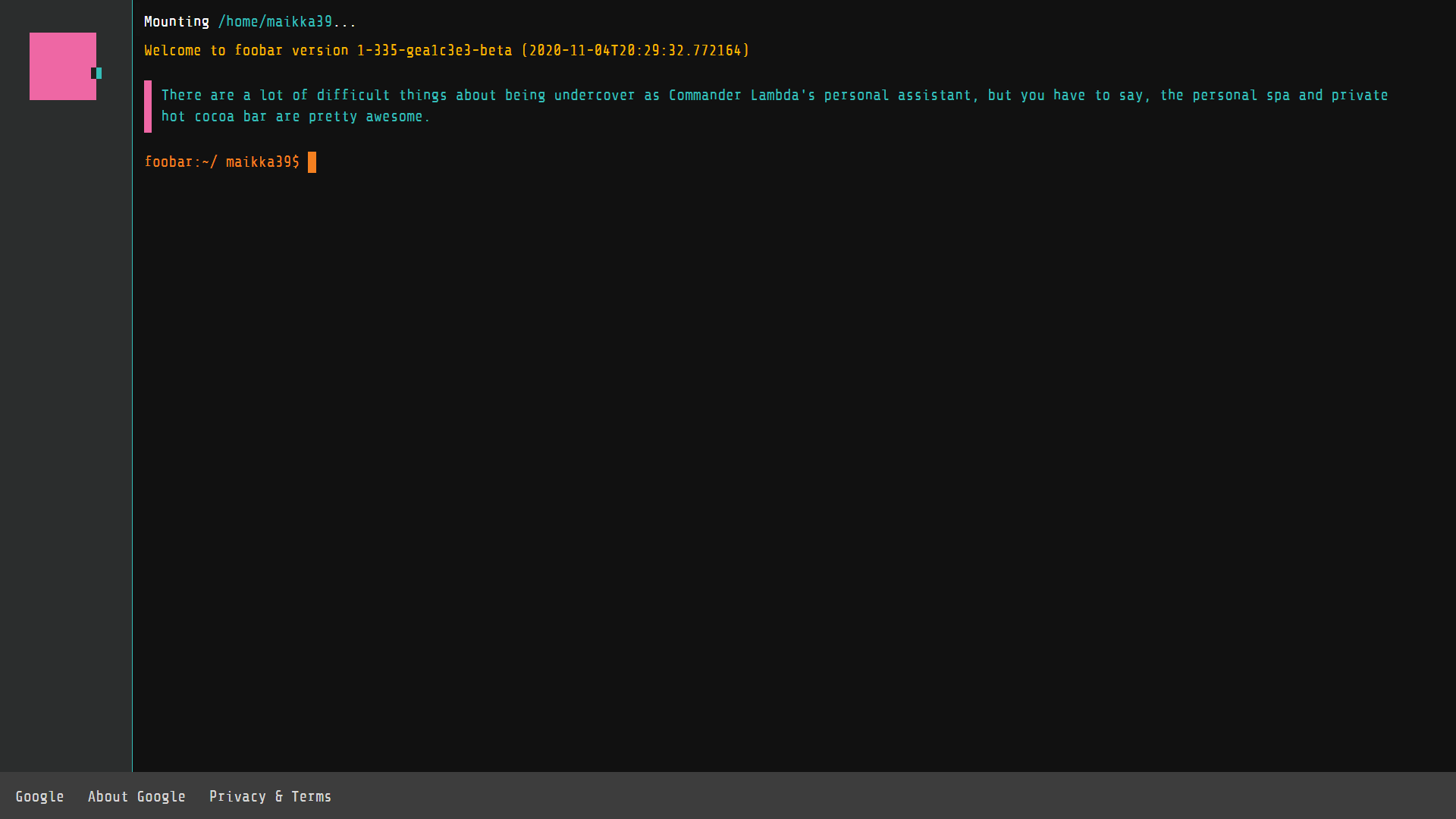 Google Foobar :: Maik de Kruif